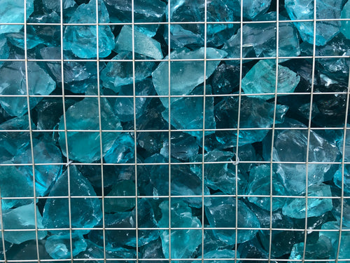 Recycled Landscape and Gabion Glass Rock | BlueStone Supply