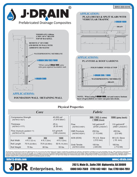 J-Drain 302 Series | BlueStone Supply